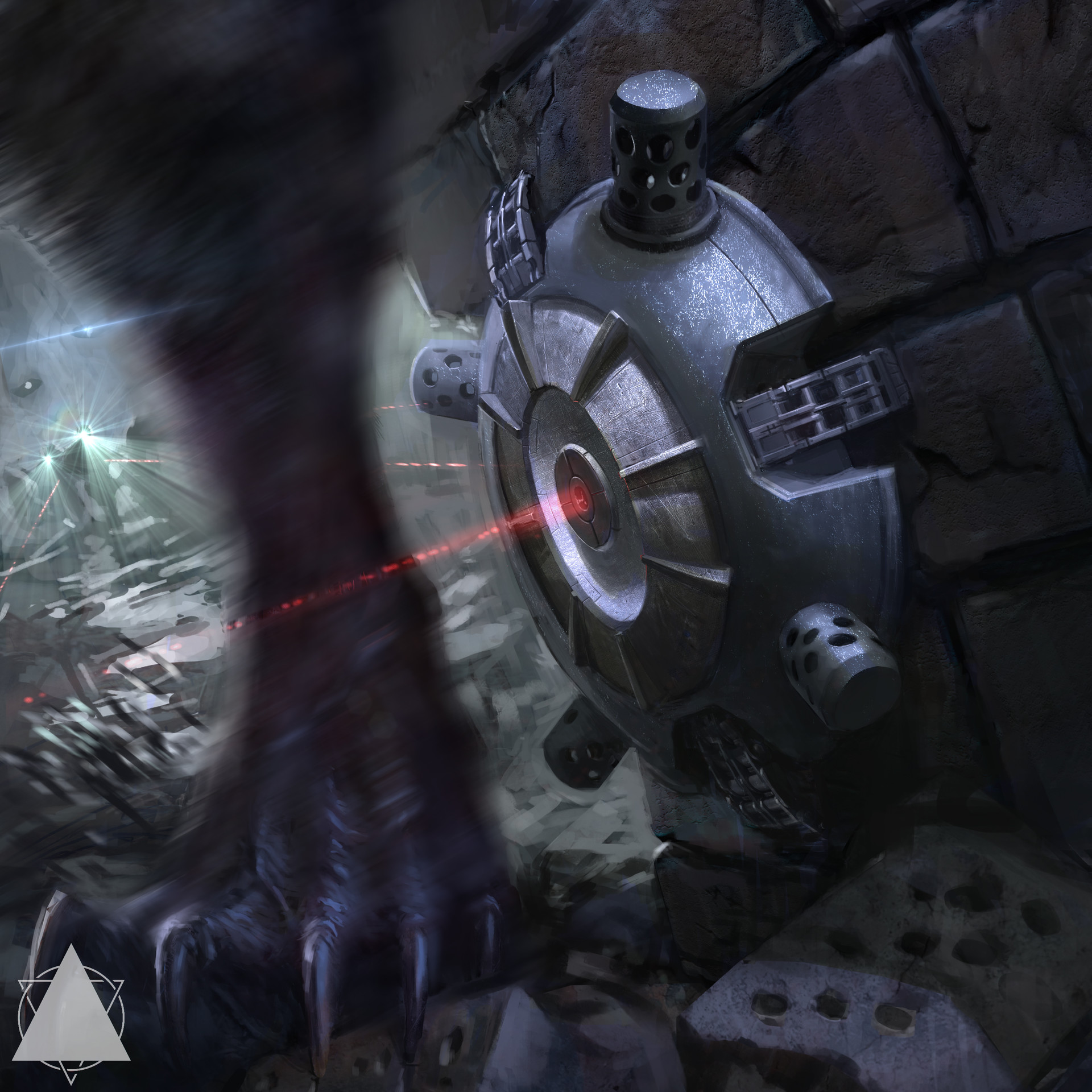 Twin Barrel Mech Weapon by Hanneke van der Lucht : ImaginaryWeaponry