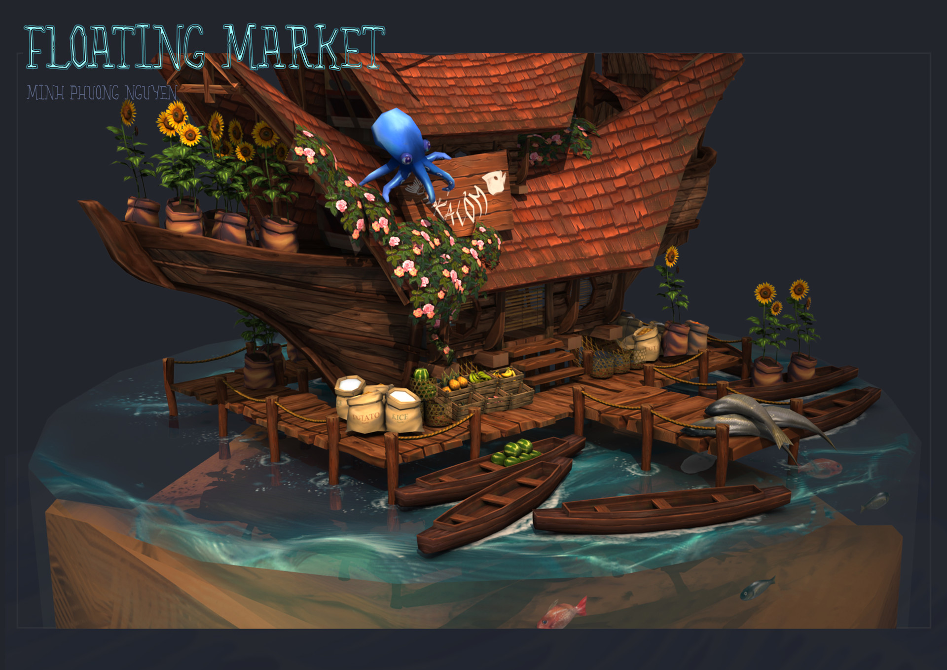 ArtStation - FLOATING MARKET
