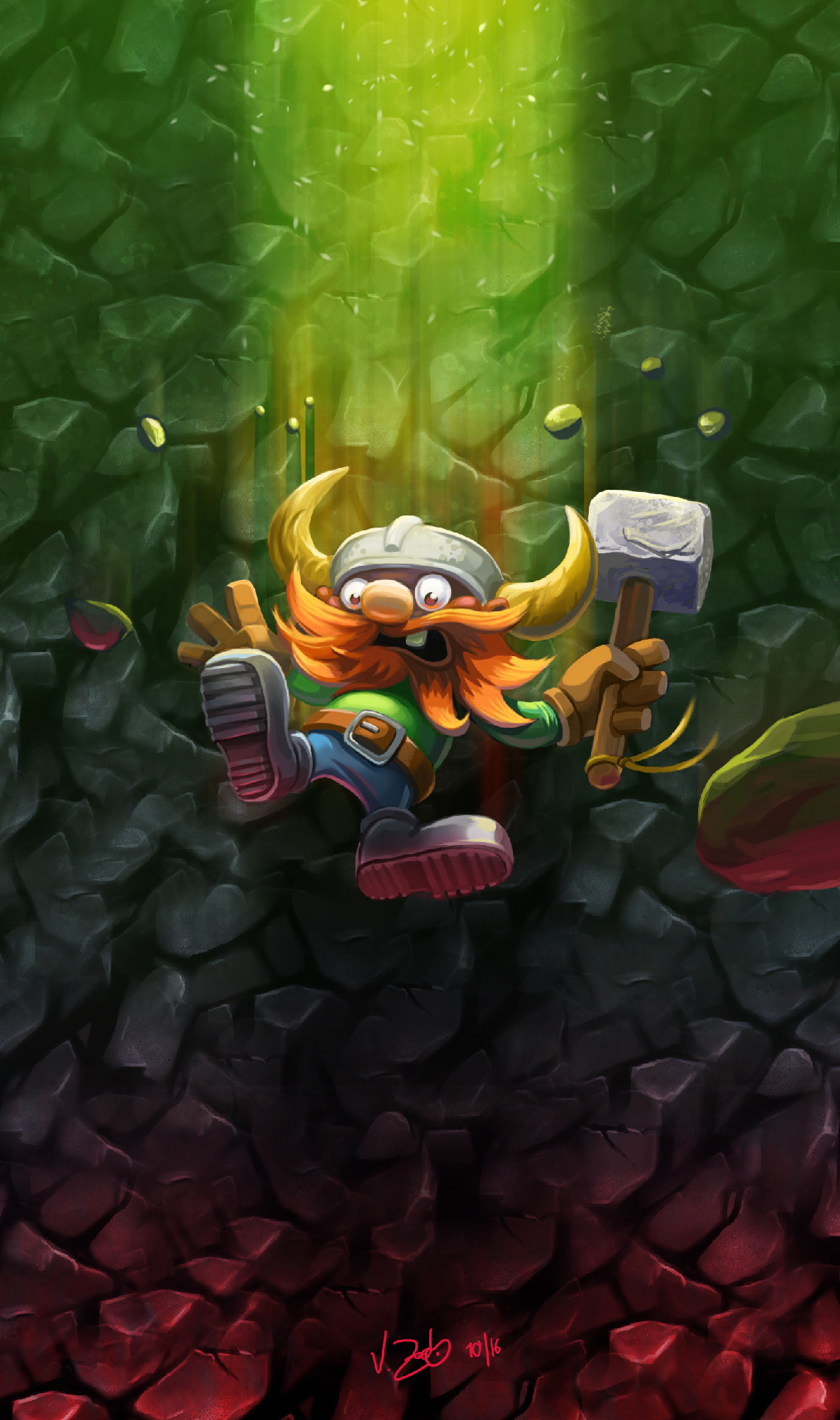 ArtStation - falling dwarf