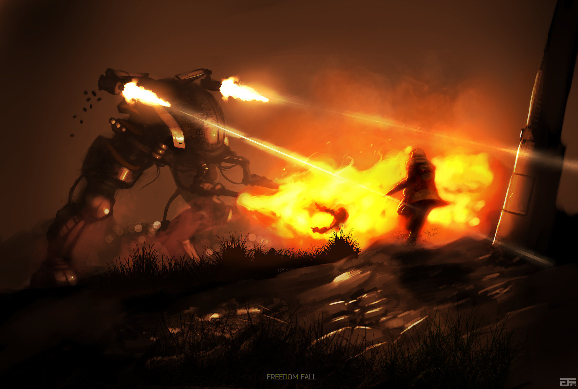 ArtStation - Freedom Fall (Concept Art 4)