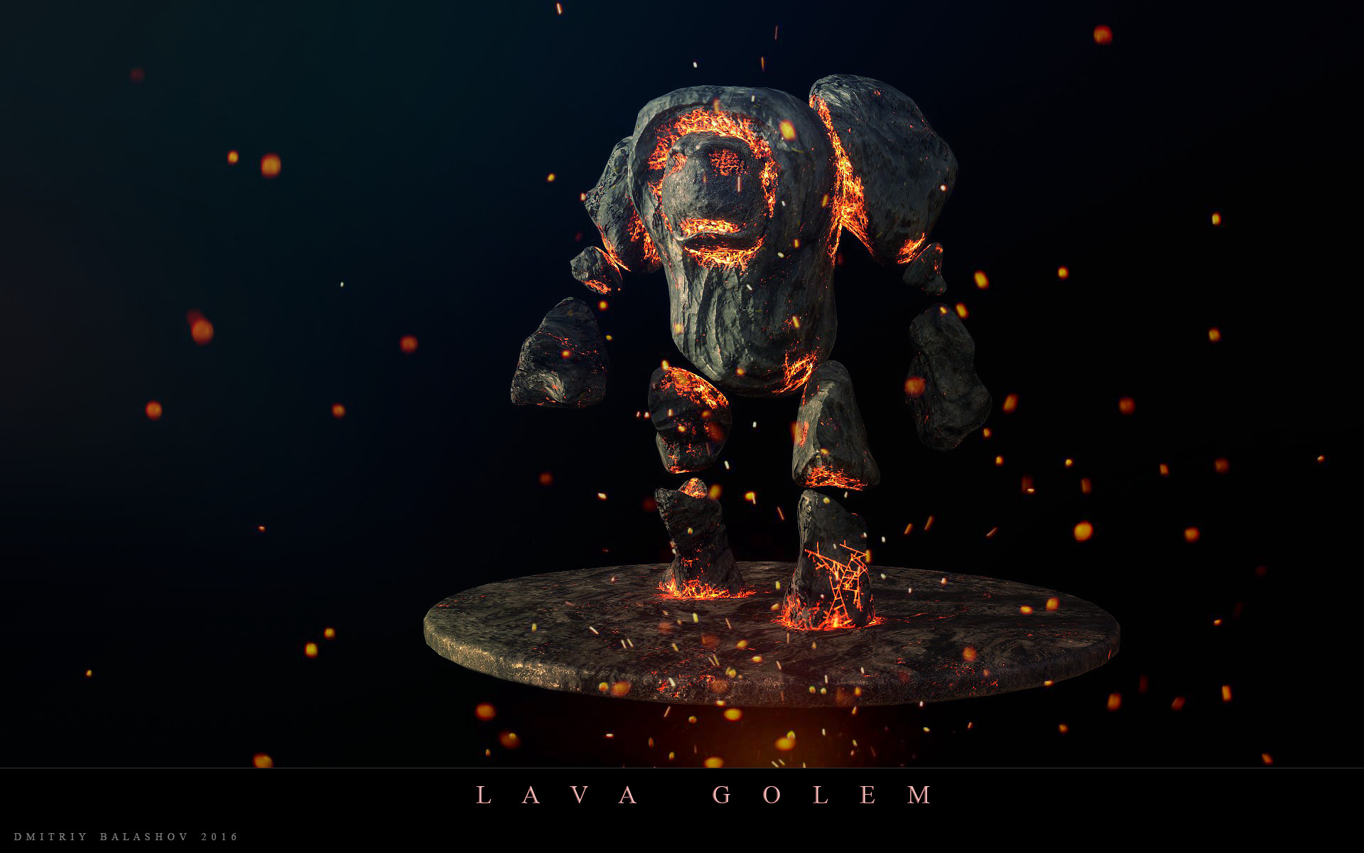 ArtStation - Lava Golem