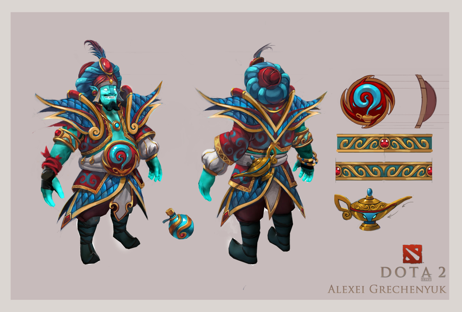 Aleksey Grechenyuk - The Wishmaster - Storm Spirit set for DOTA 2