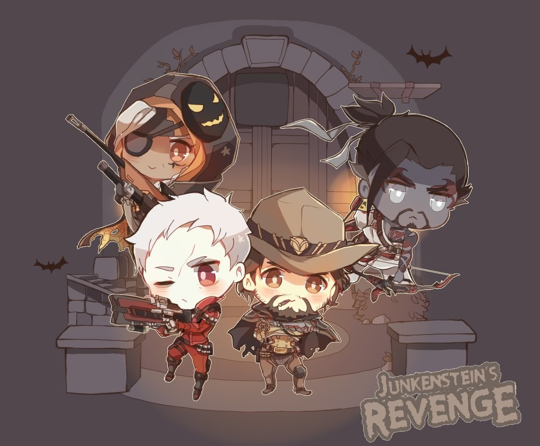 ArtStation - Overwatch Haloween Brawl: hold the door