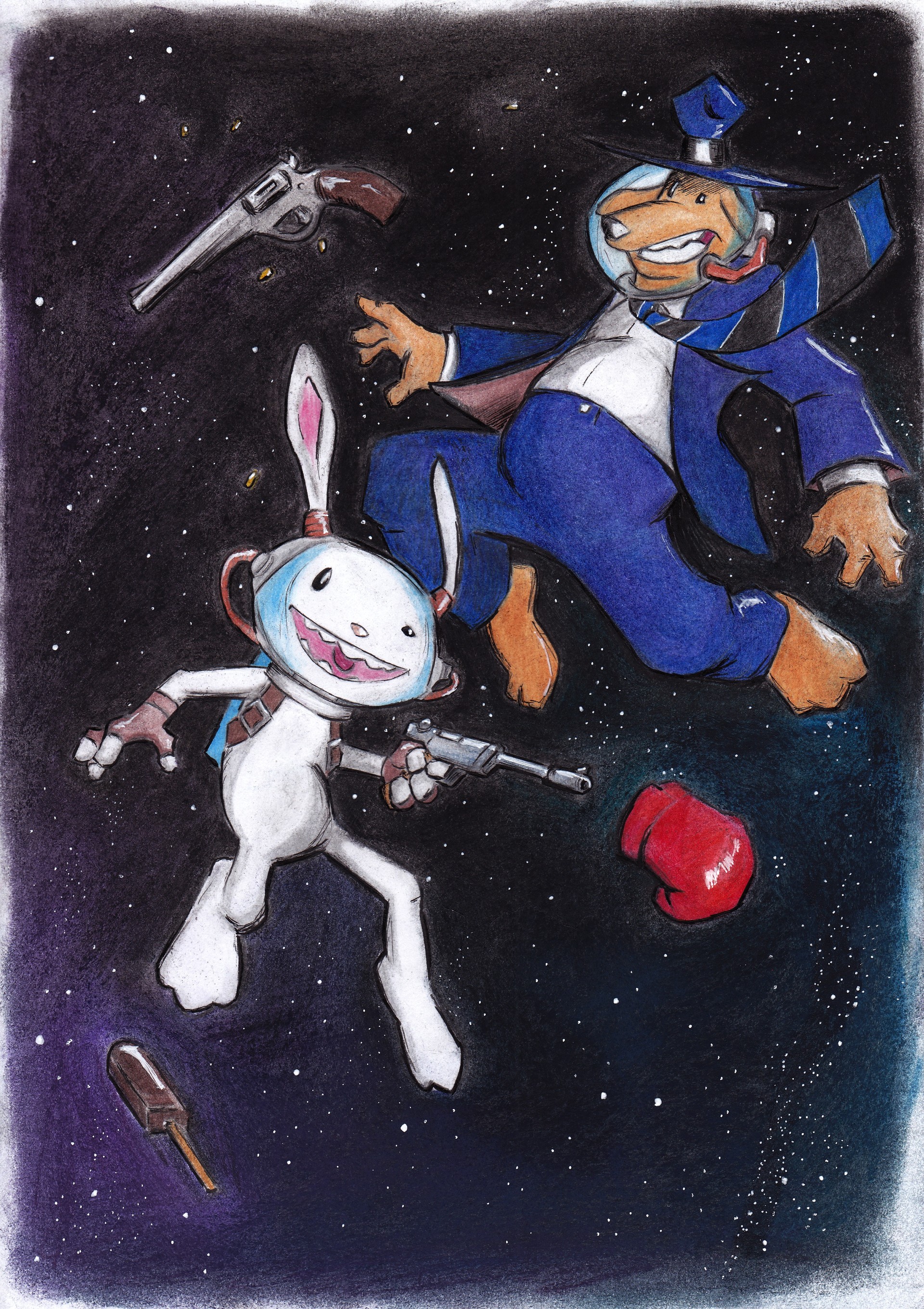 ArtStation - Sam & Max in outer space!