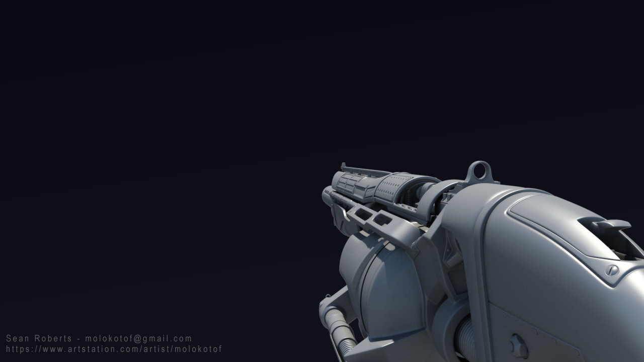 Sean Roberts - High Poly - Big Bore Revolving Lever Action Shotgun