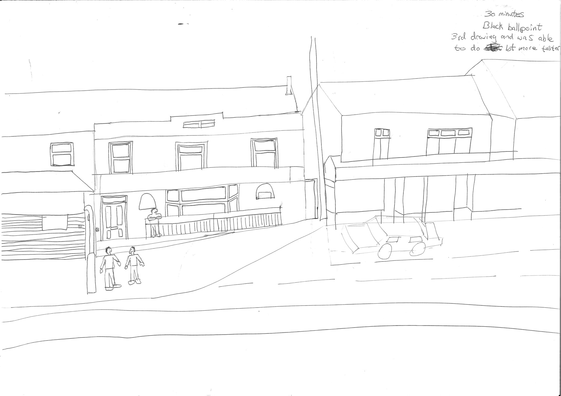 how to draw buildings from life