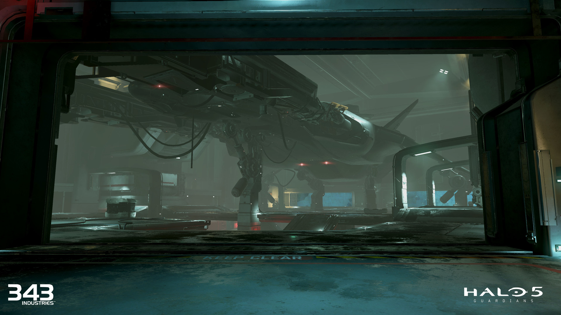 ArtStation - Halo 5 - Argent Moon Hangar bay, Rory Young