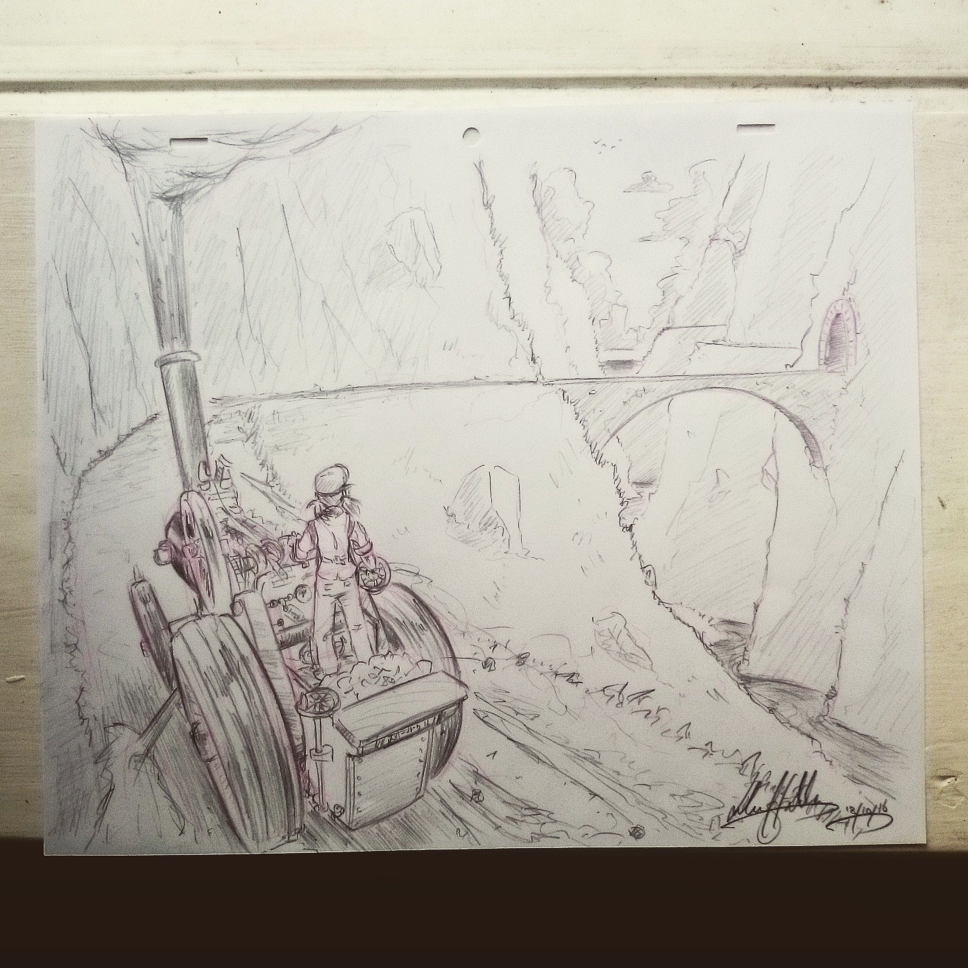 ArtStation - Steam Story Concept Sketch