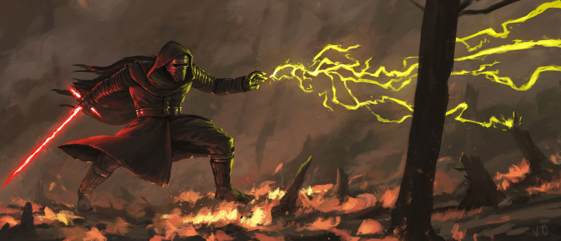 ArtStation - Kylo Ren fan art