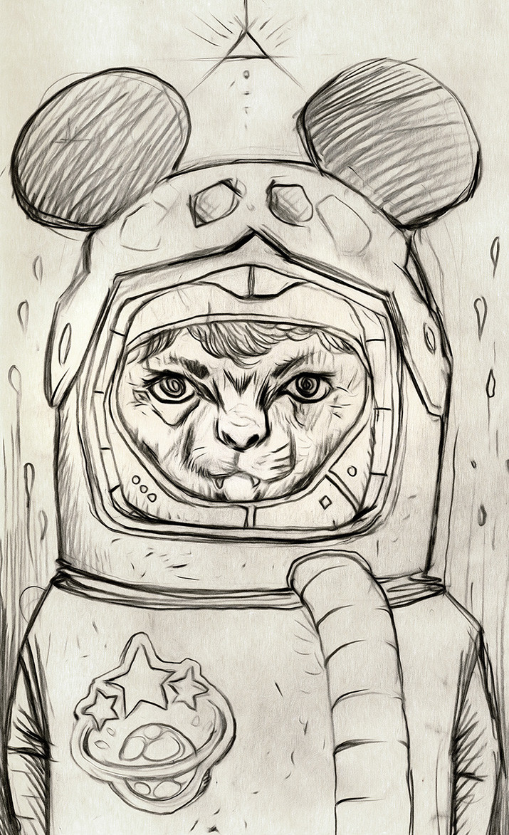 ArtStation - Space Rat [Sketch]