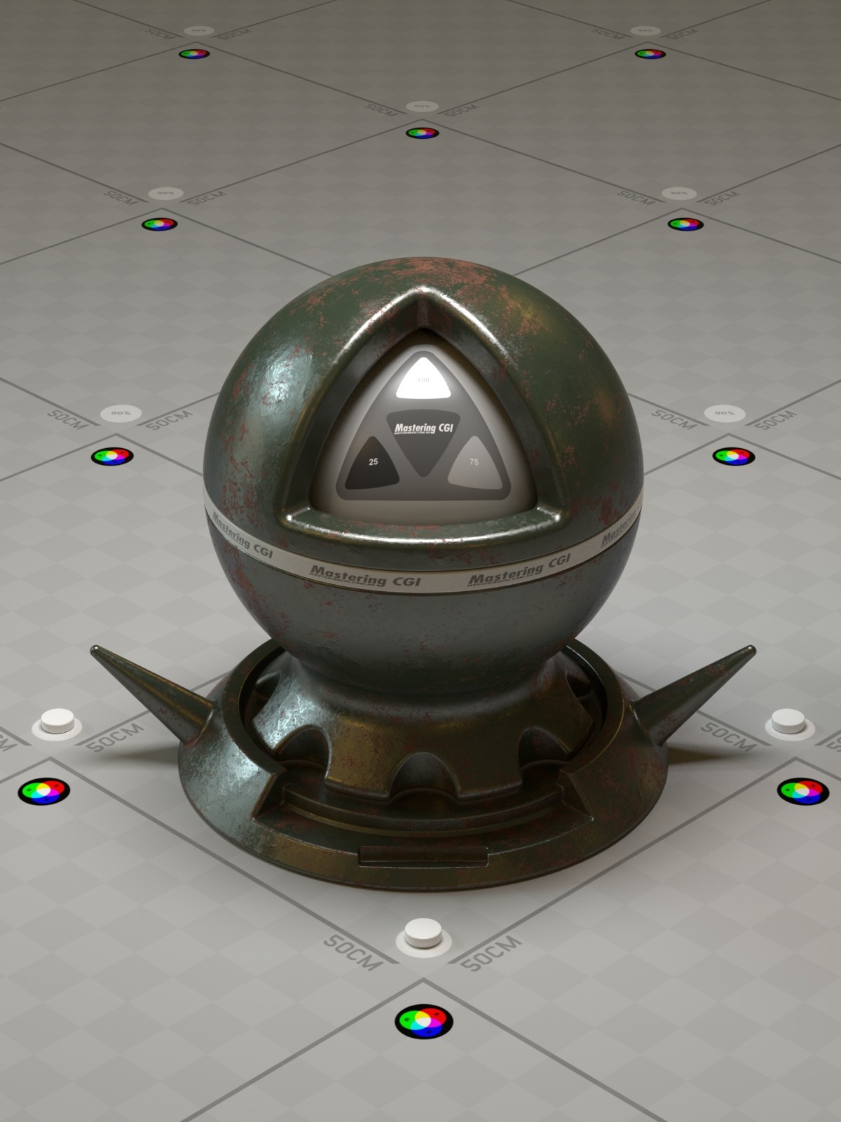 ArtStation - Grant Warwick's green metal shader - Recreation with Maya ...