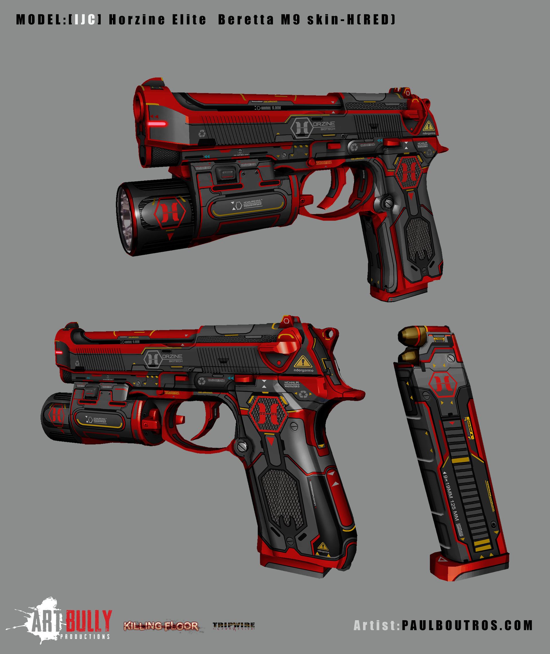 ArtStation - M9 pistol killing floor 2