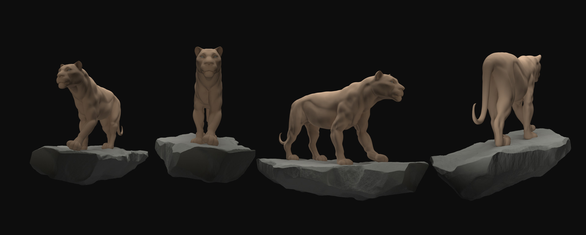 ArtStation - lion anatomy sculpt