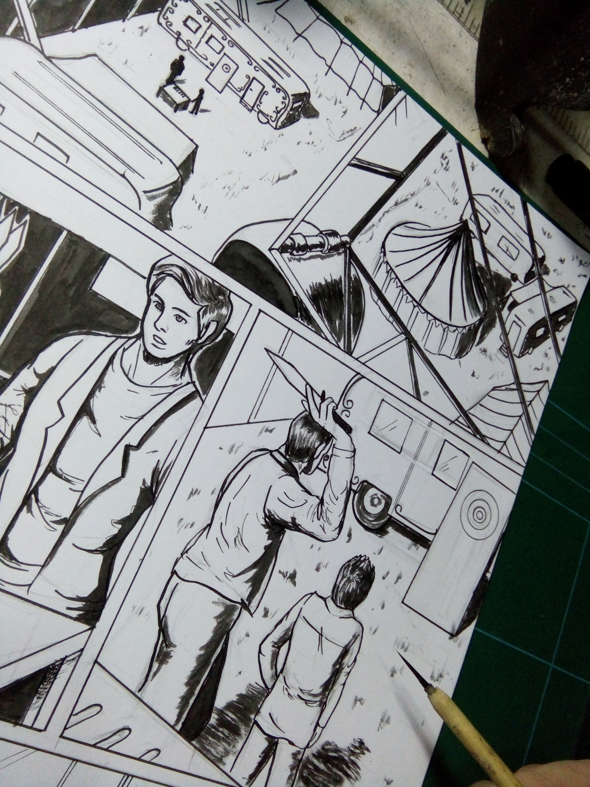 ArtStation - Shadow of Darkness comic panel