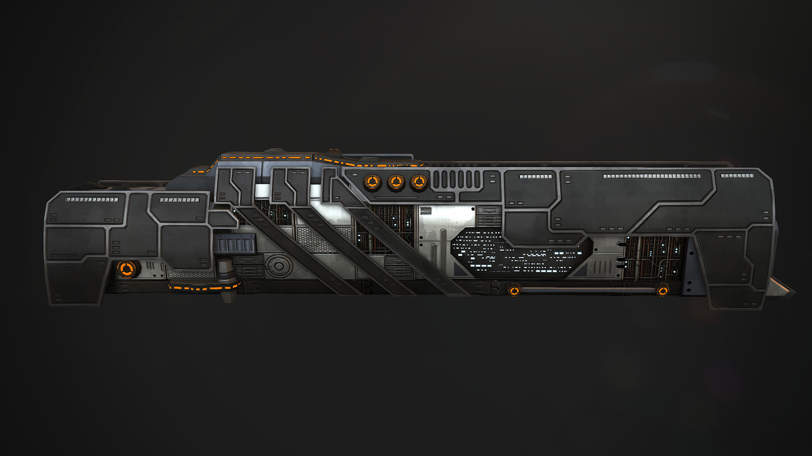 Filip Popovski - Sci-Fi Train Locomotive