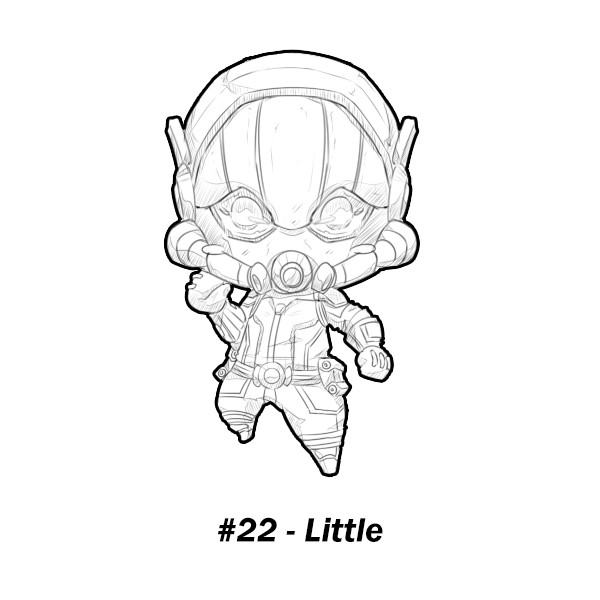 how to draw chibi ant man