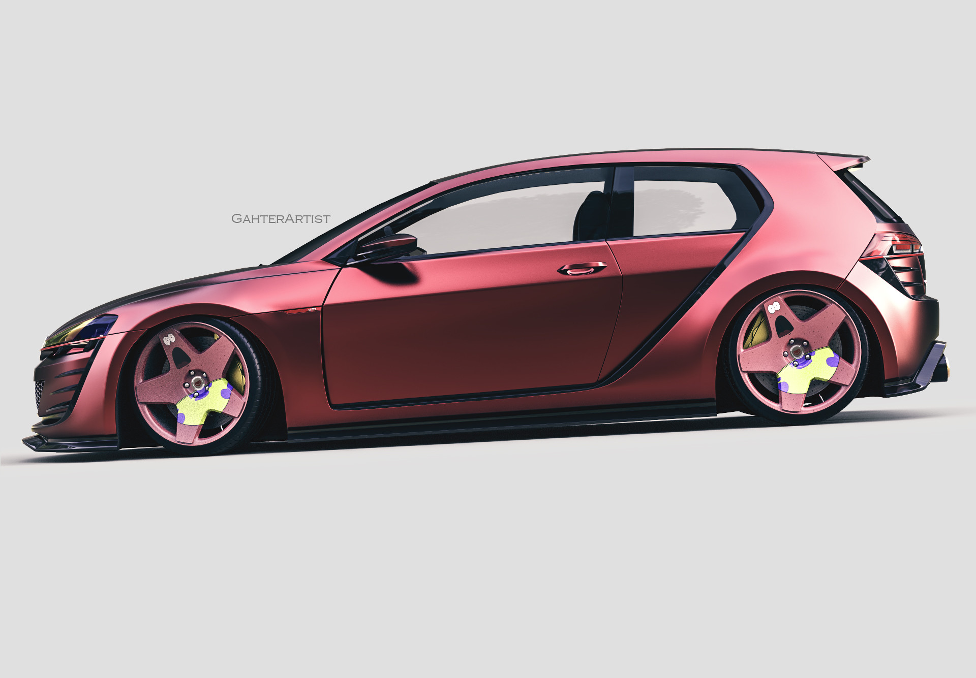 ArtStation - VW Golf Vision GTI "Patrick Star" [Render]