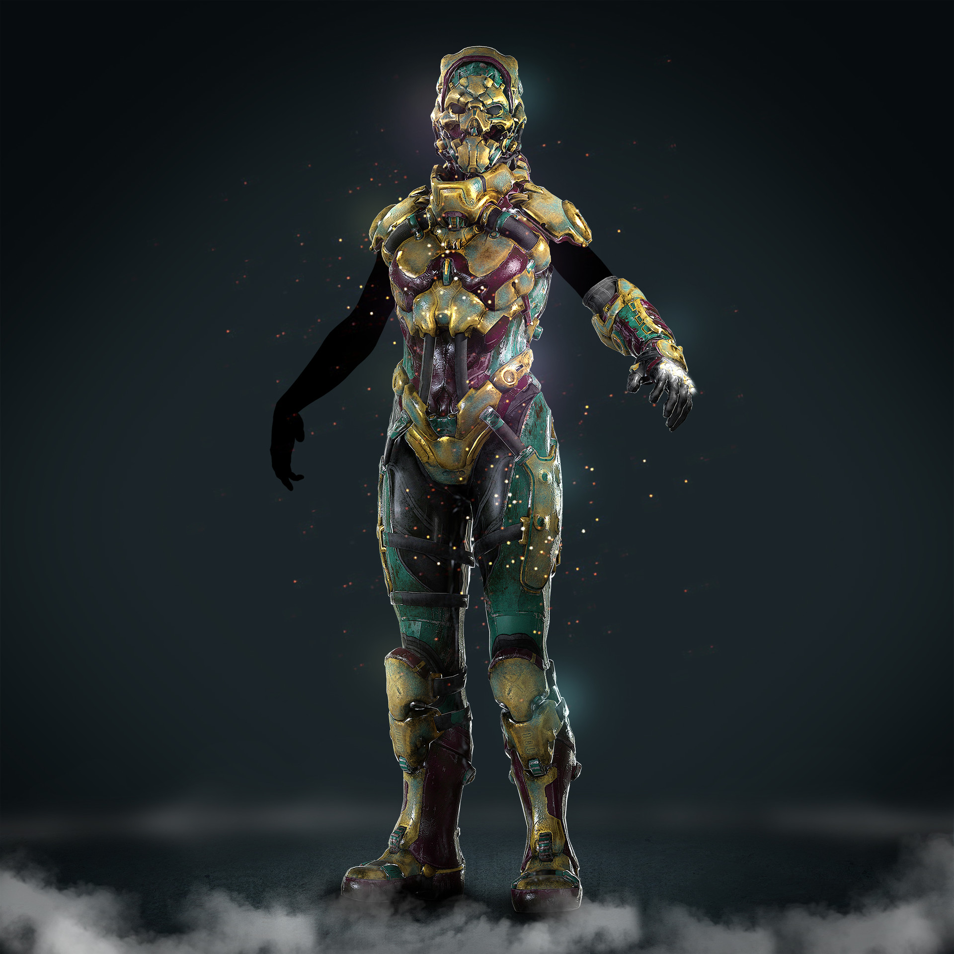 ArtStation - Old Cyber - Substance Painter Studies