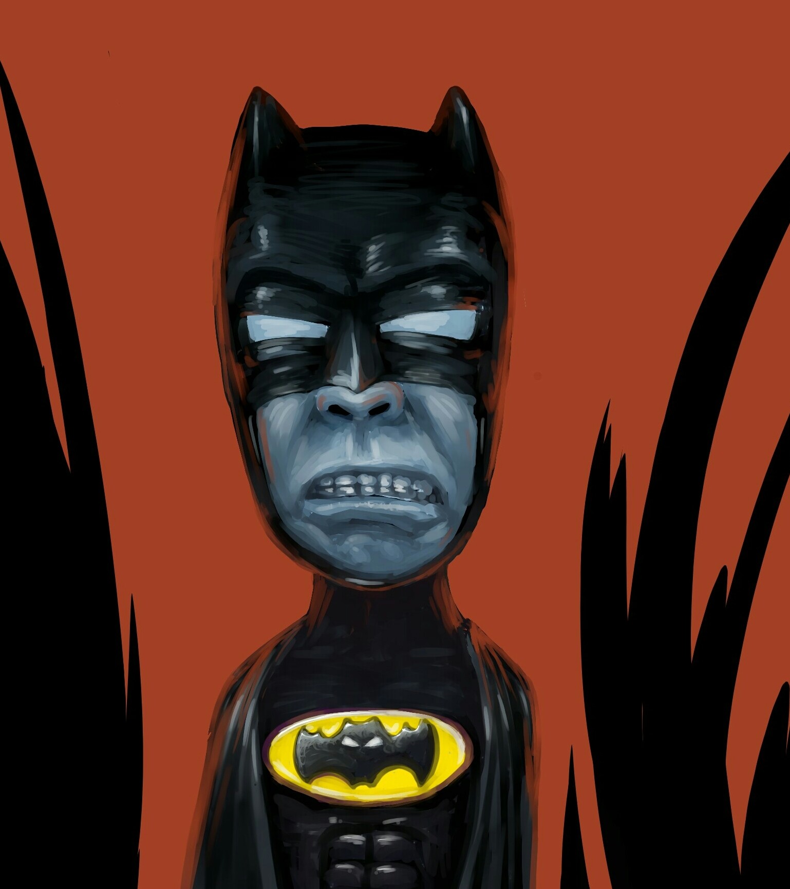 ArtStation - Inktober the 23rd and 25th, I'm the Batman.... doodle