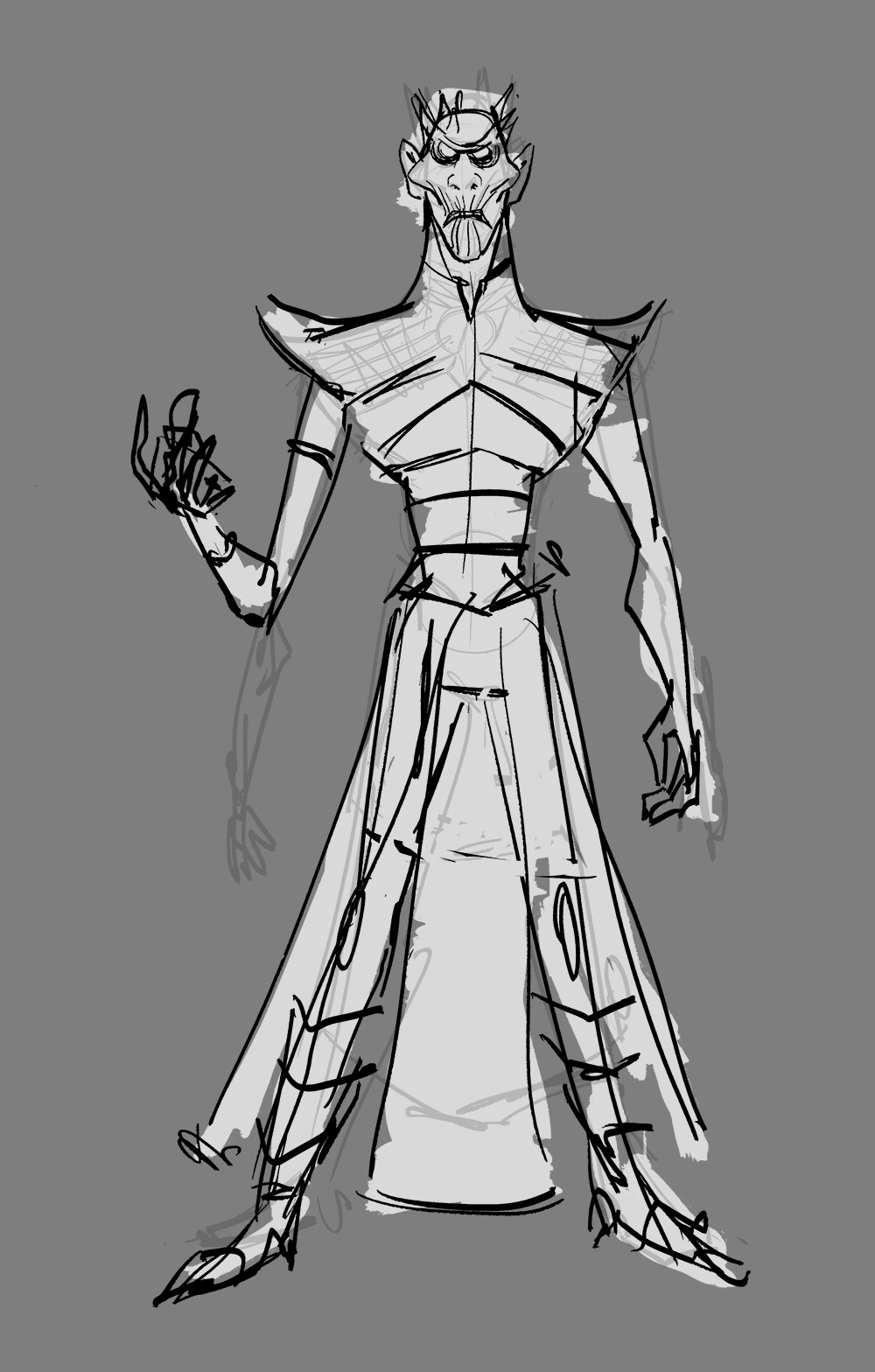 how to draw night king