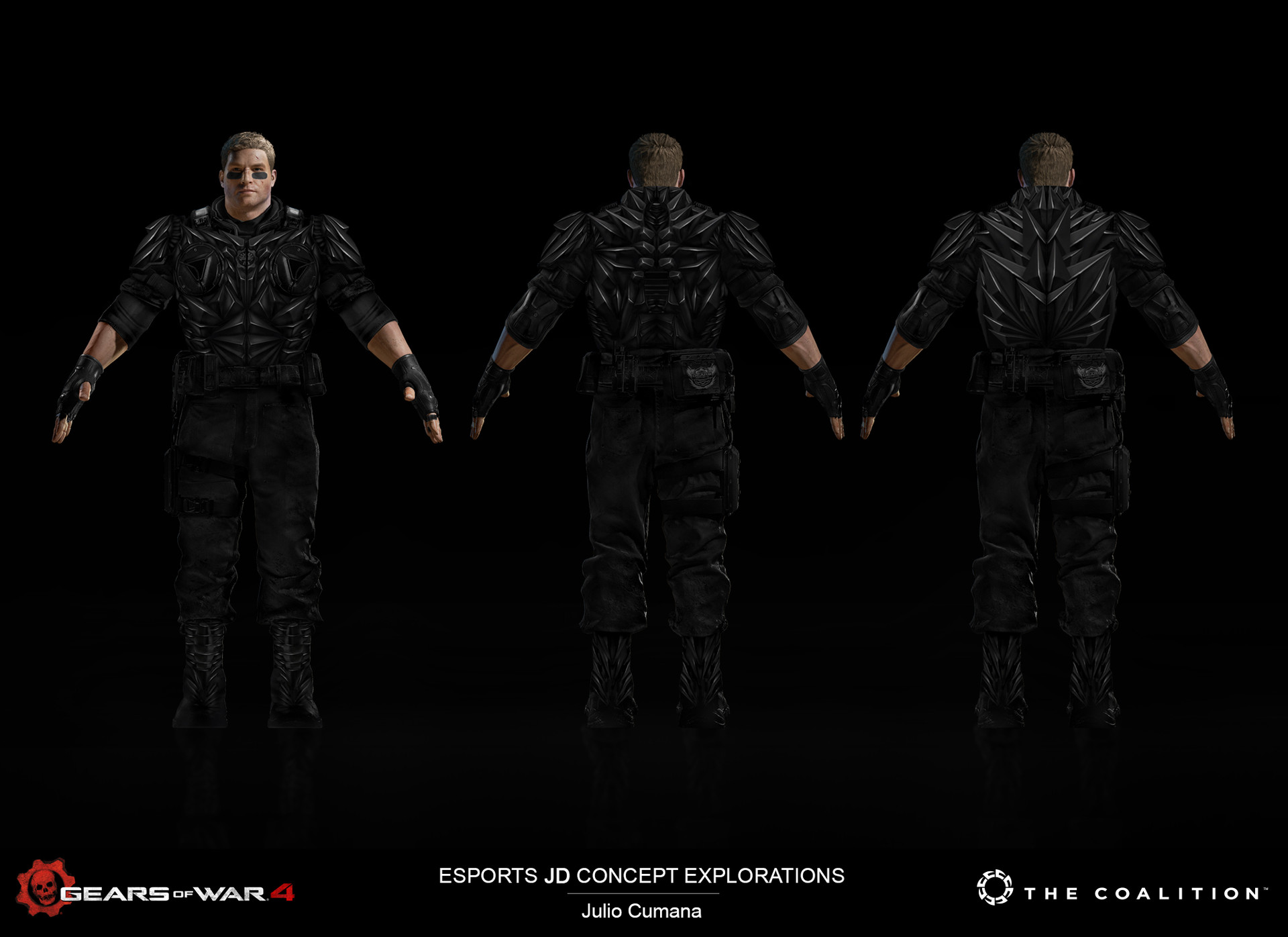 Julio Cumana - GEARS OF WAR 4 - ESPORTS "BLACK STEEL JD" CONCEPT ...