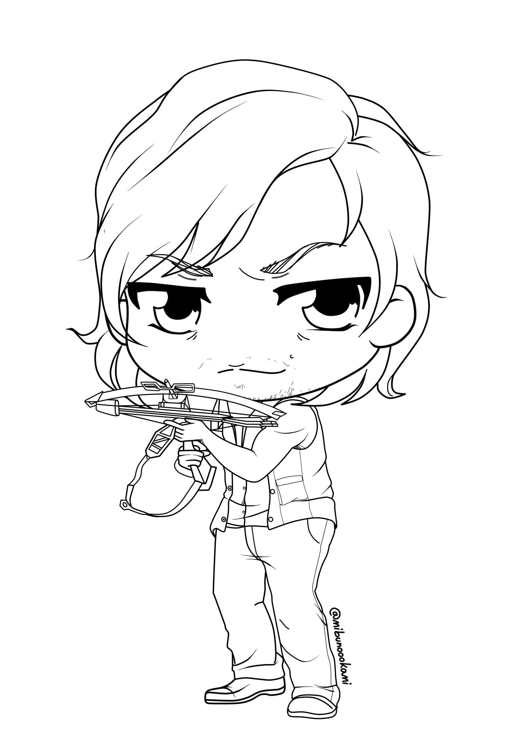 daryl dixon coloring pages