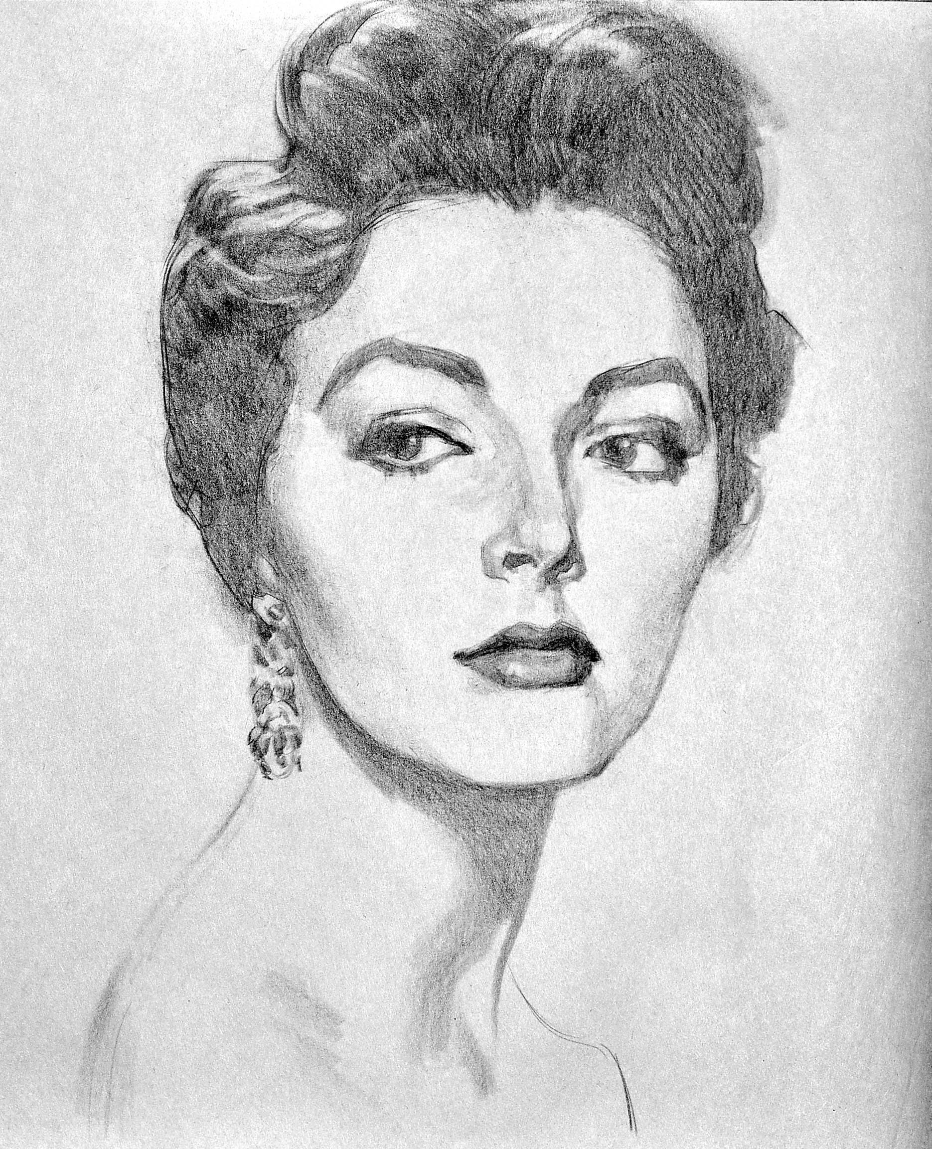 ArtStation - Charcoal Pencil Head Studies