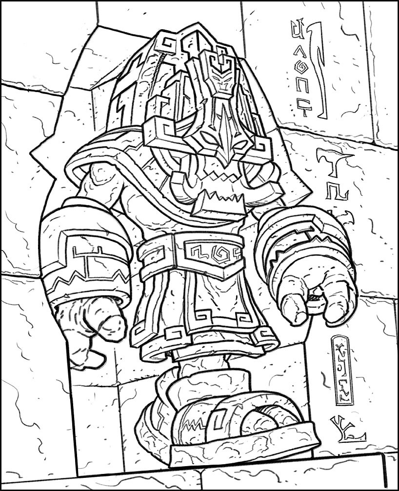 doom stone coloring pages