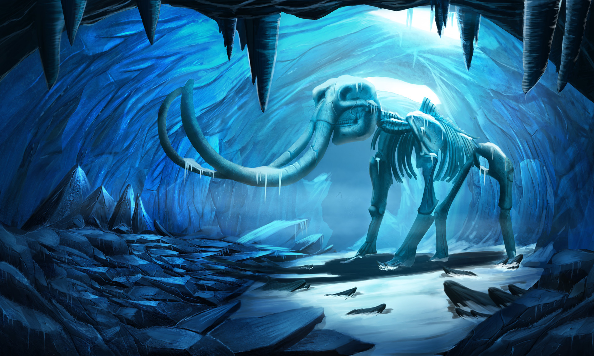 ArtStation - Environment Painting: Ice mountain