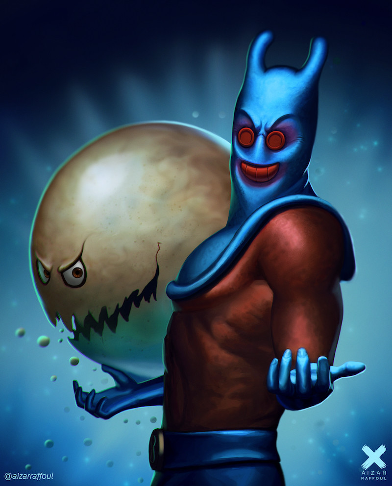 Aizar Raffoul - Dirty Bubble and Rayman from Spongebob Squarepants