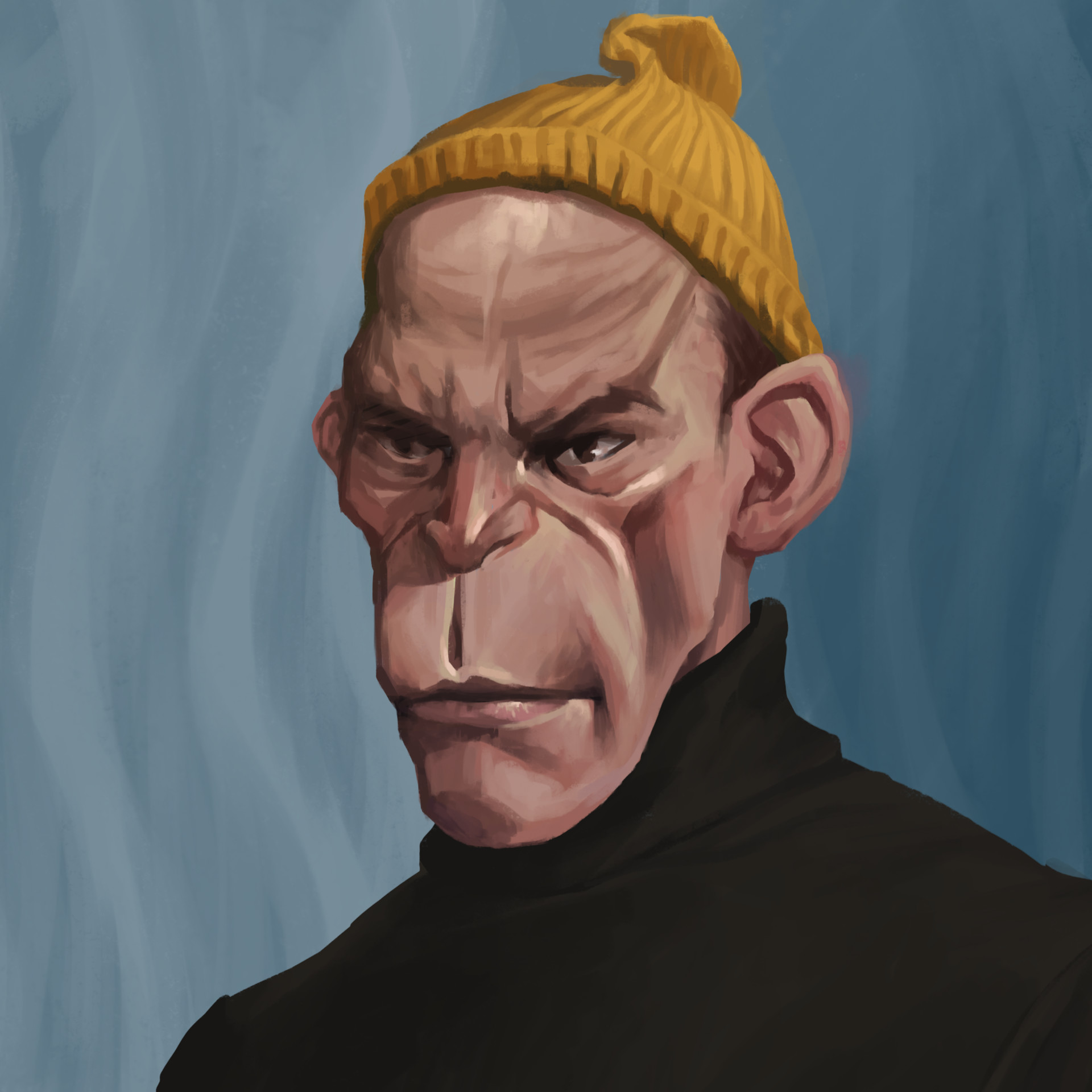 ArtStation - Angry hat man