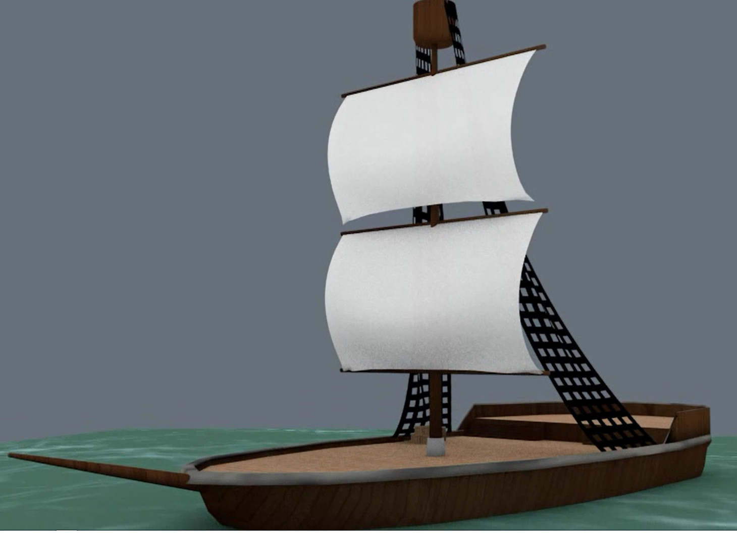 ArtStation - College Year 1 Boat Render