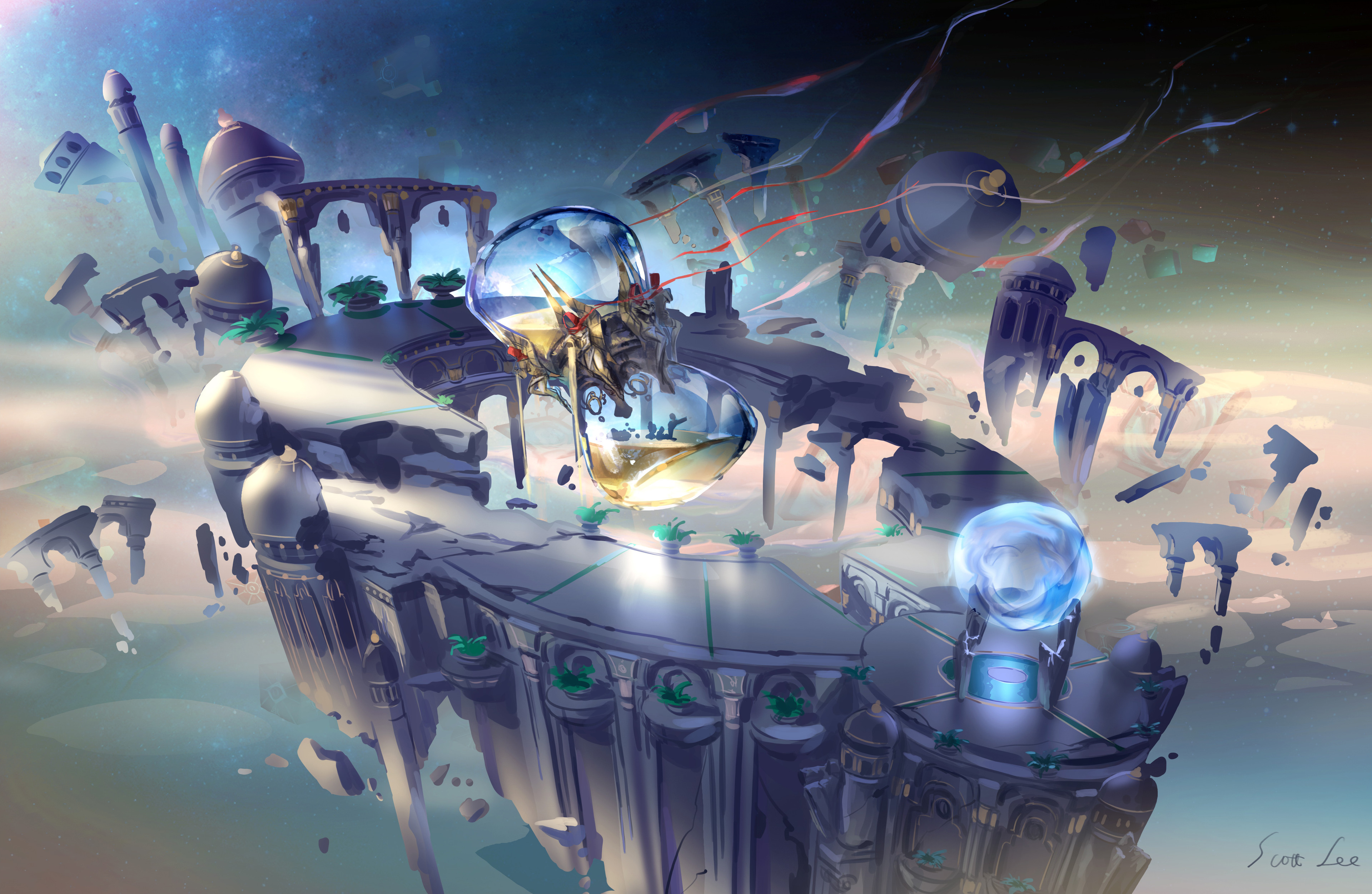 floating city by Scott Lee : r/ImaginaryRuins