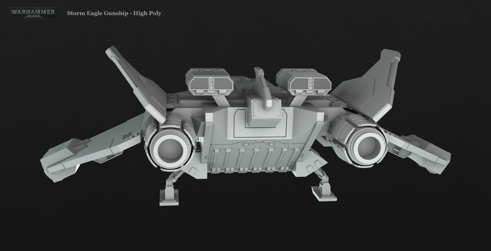 Gabor Olah - Storm Eagle Gunship - Warhammer 40k Fan Art