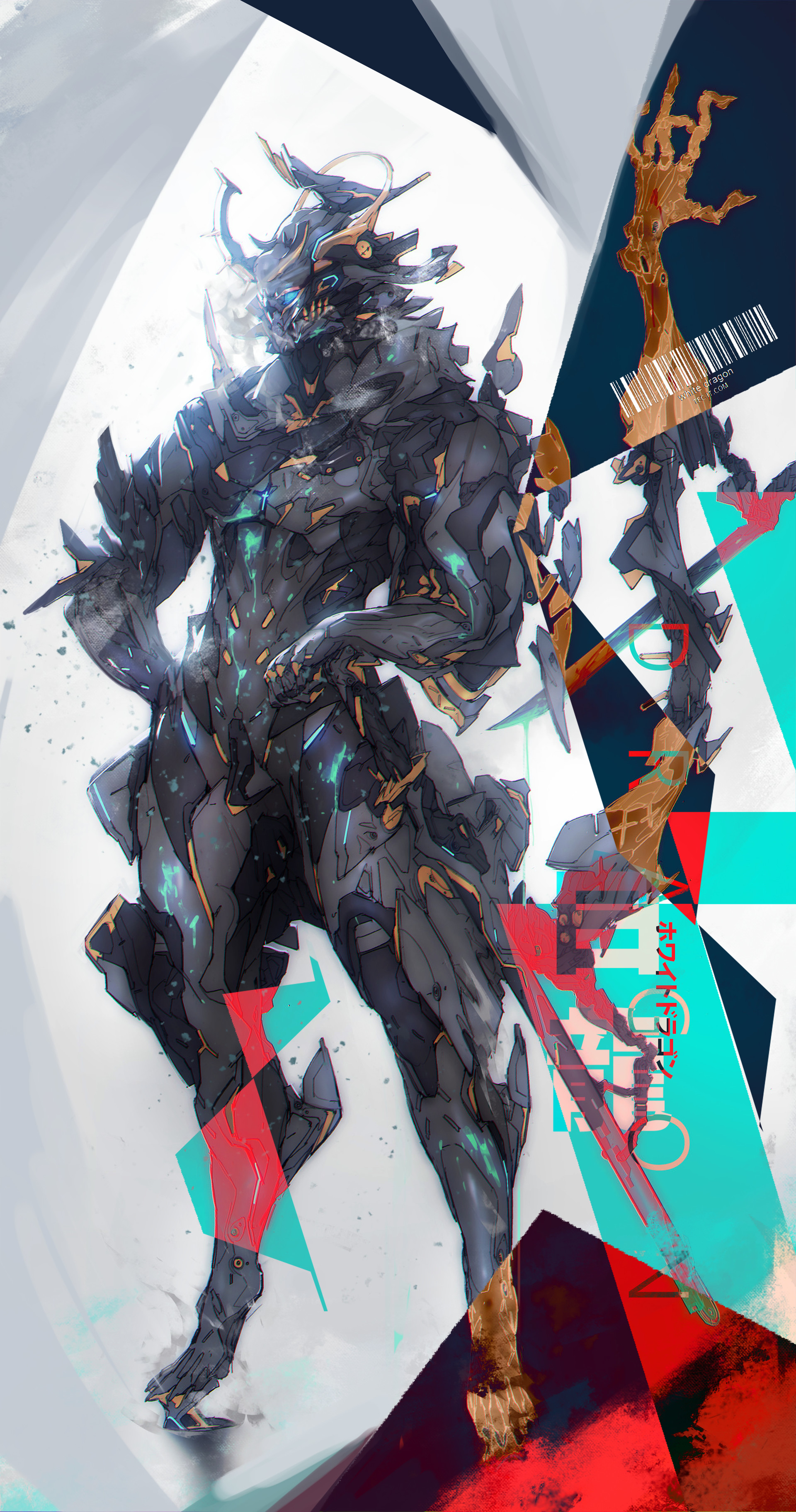 ArtStation - Dragon samurai