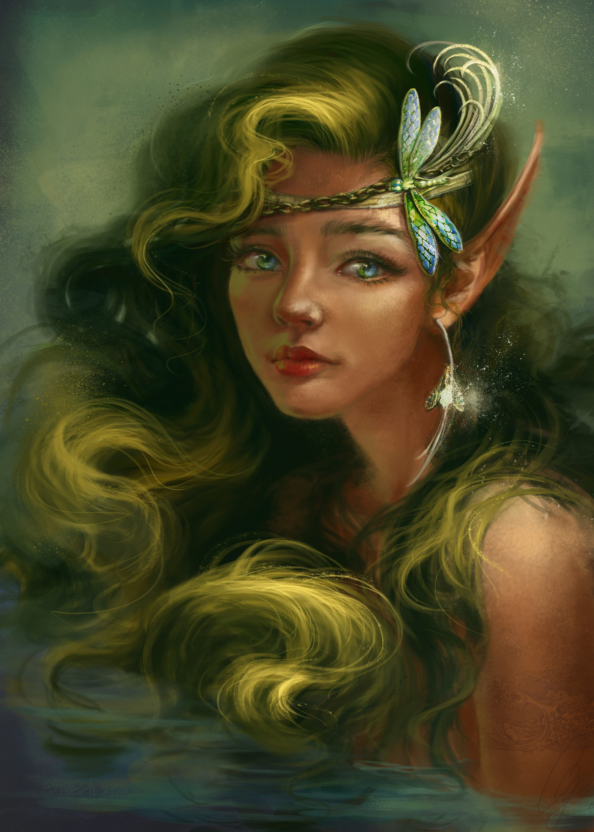 ArtStation - Elf of the lake