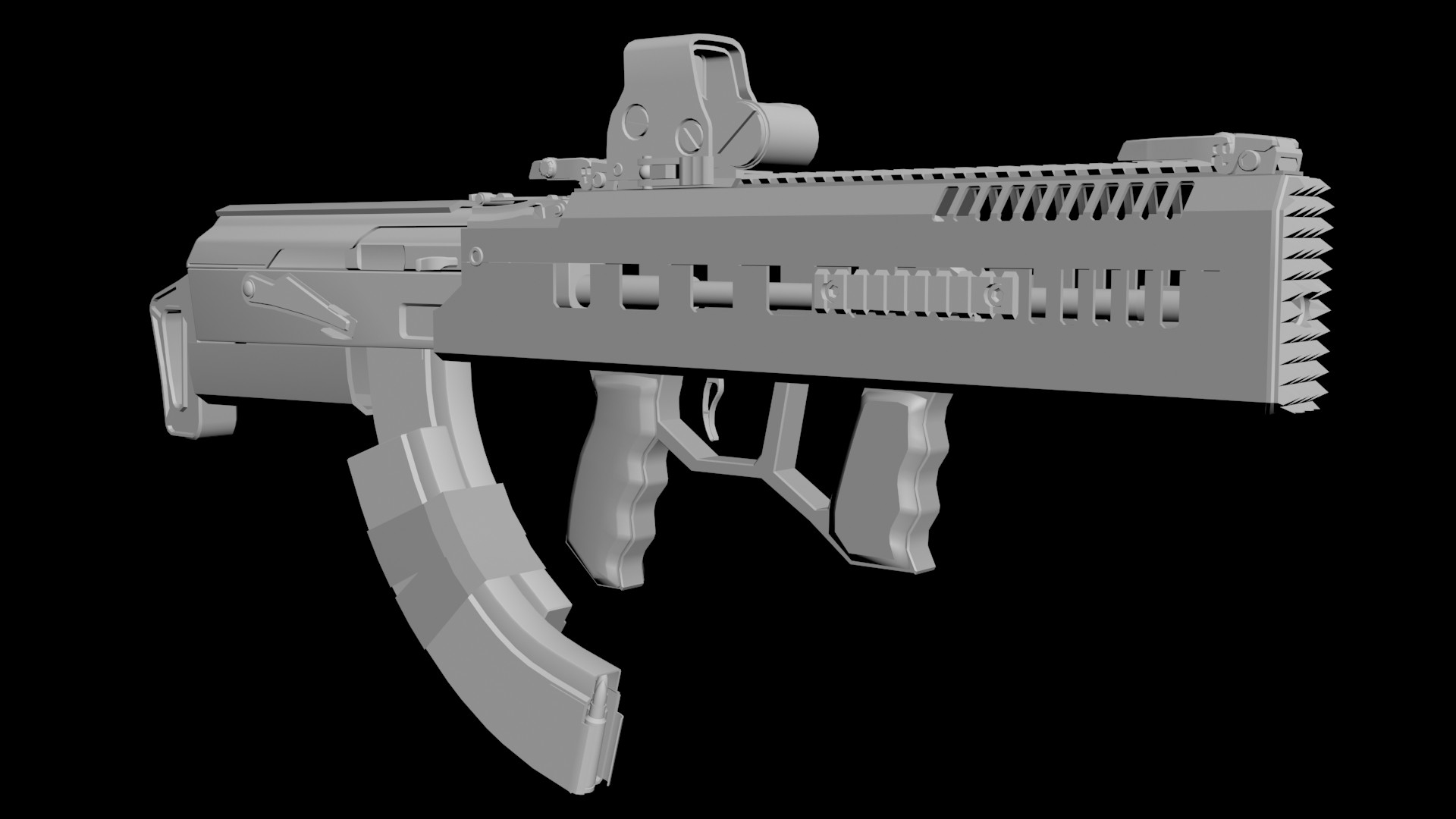 ArtStation - AK-47 cbrps WIP