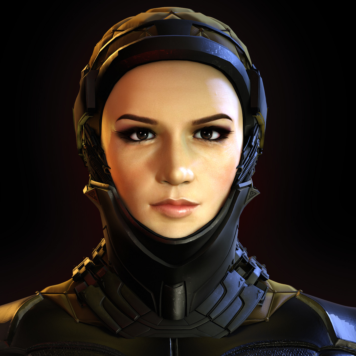 Gerardus Mayella Aryo Timur - STAGE 1 DEVELOPMENT - Female Armor low ...