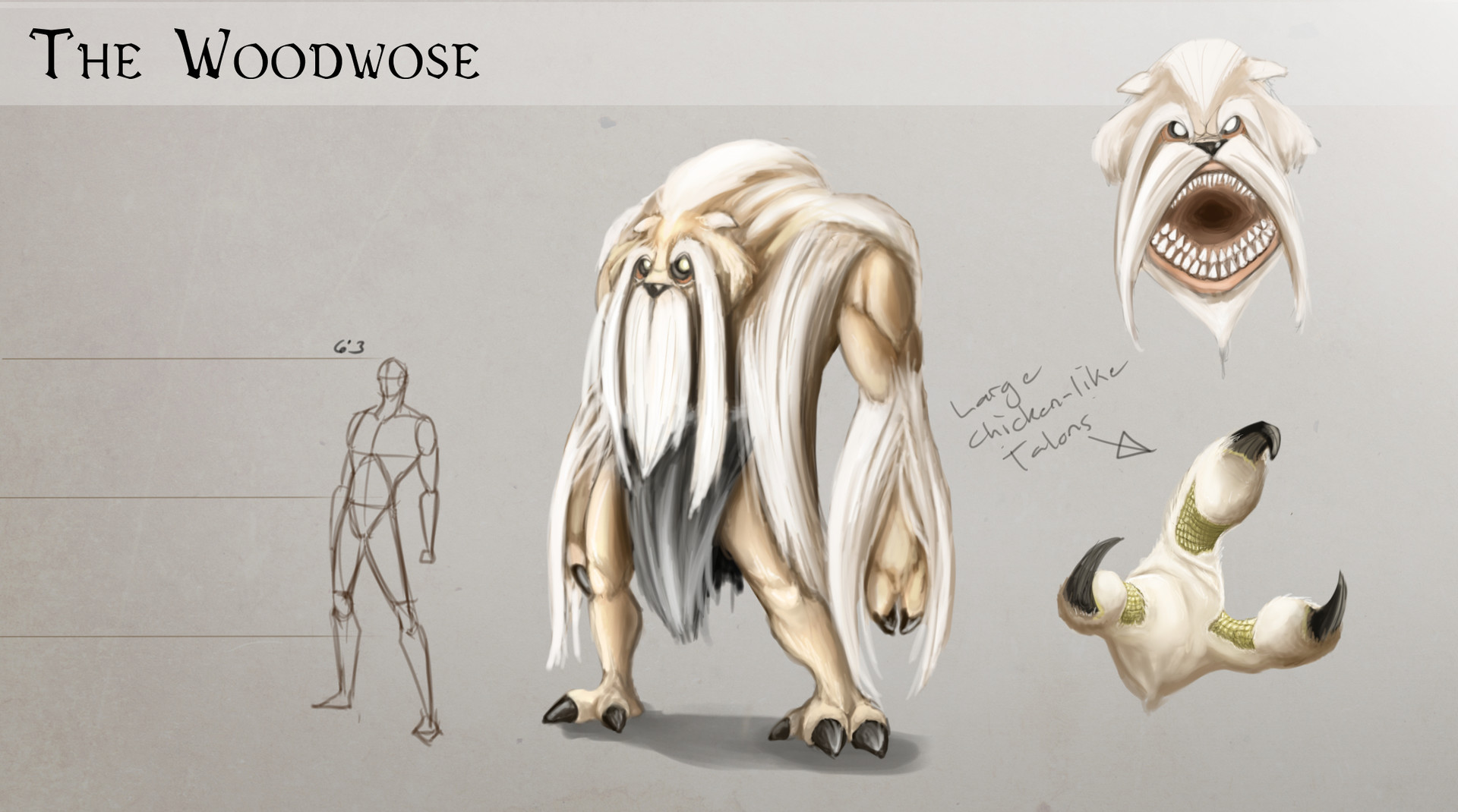 ArtStation - The Woodwose Creature for the "Knight of the Night" Theme