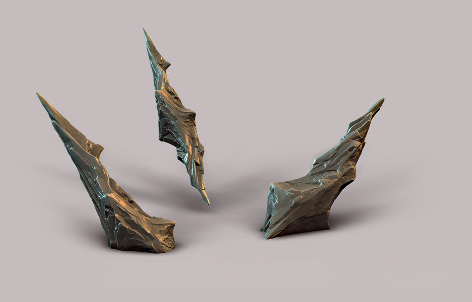 Stephanie Everett - Selection of RIFT environment art props