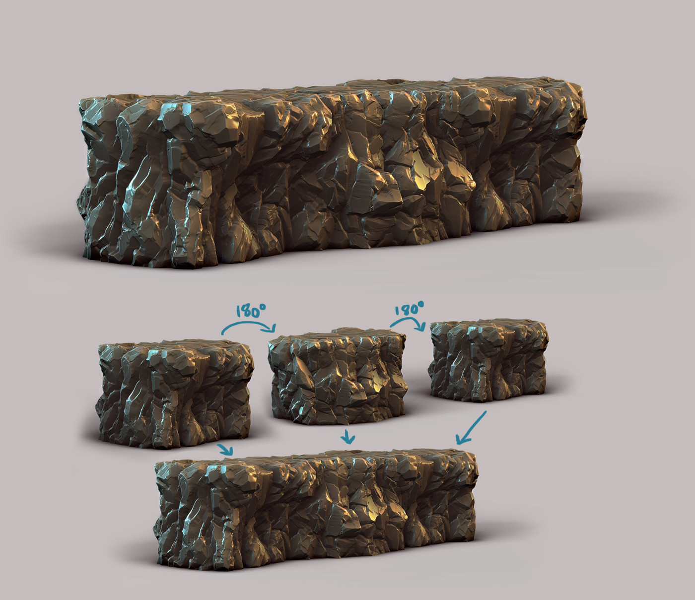 Stephanie Everett - Selection of RIFT environment art props