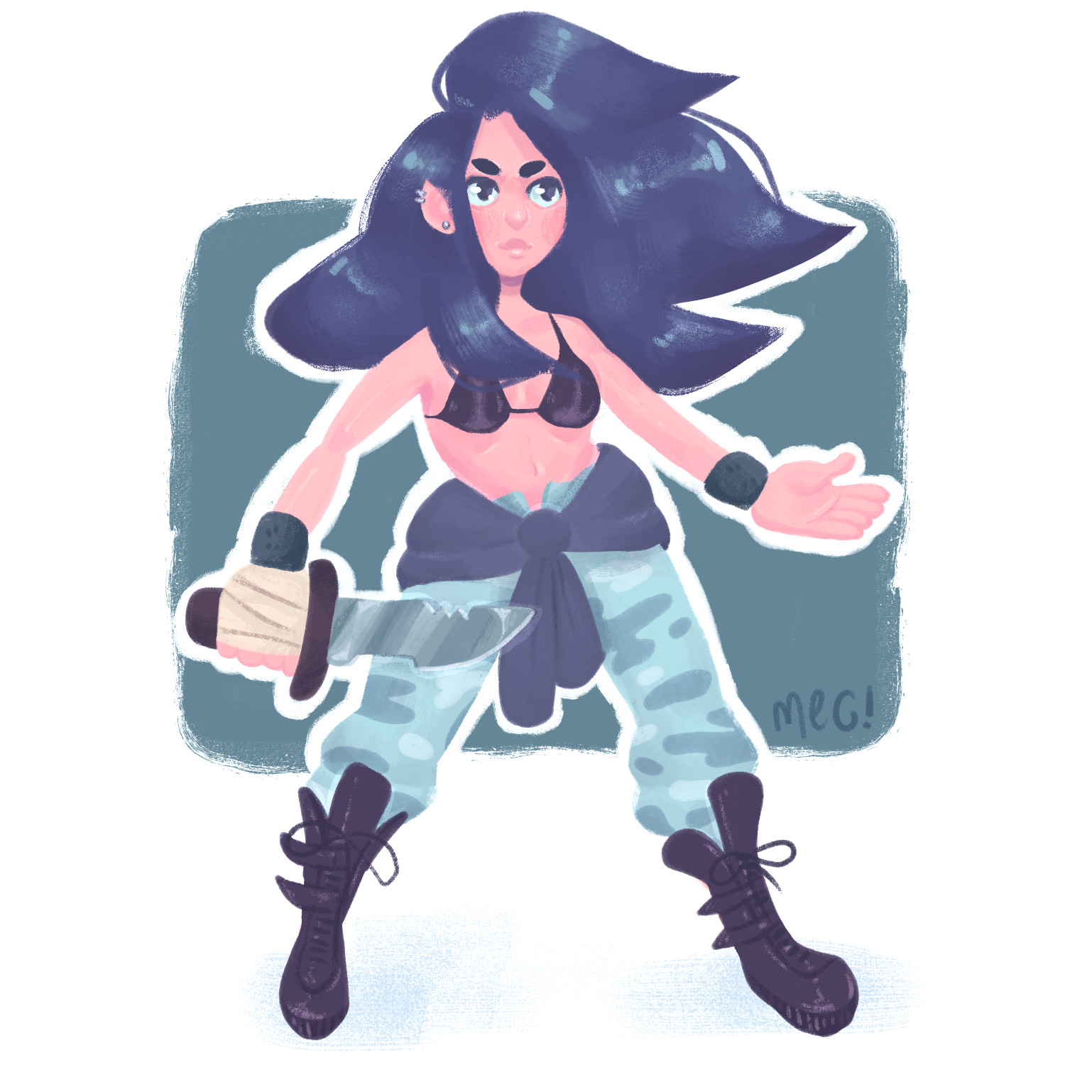 ArtStation - Combat Girl