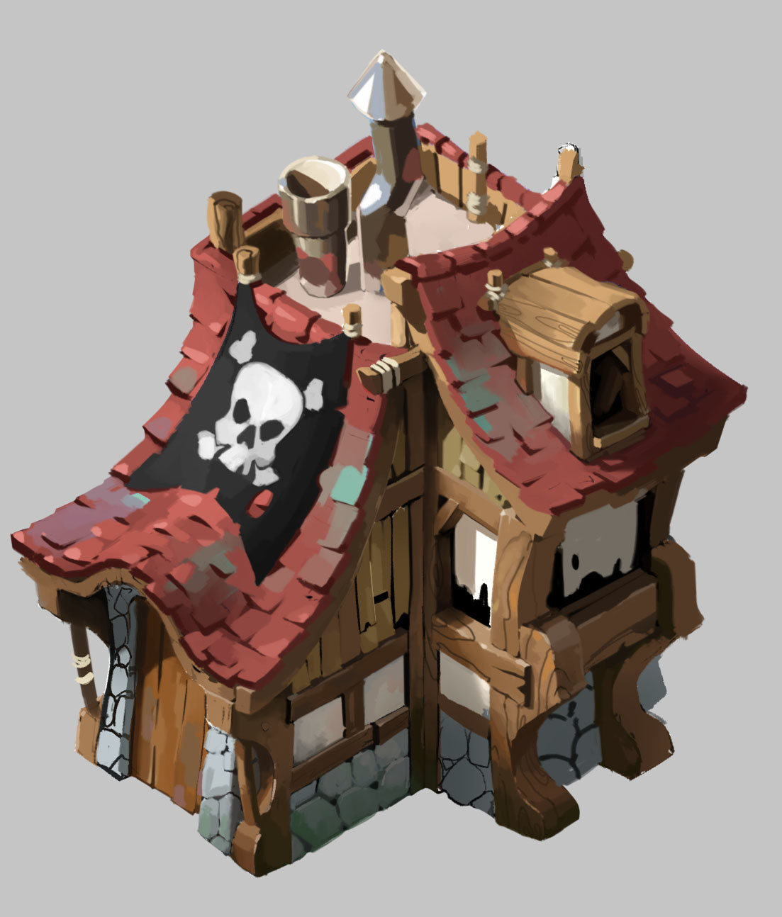 ArtStation - pirate house
