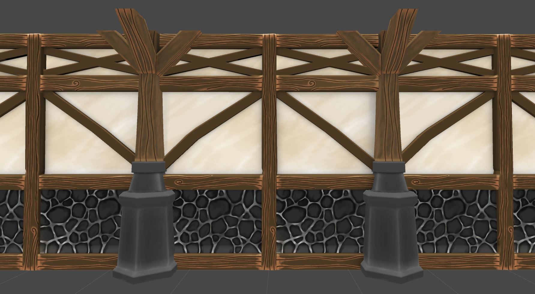 ArtStation - Hand Painted Game Tavern Wall