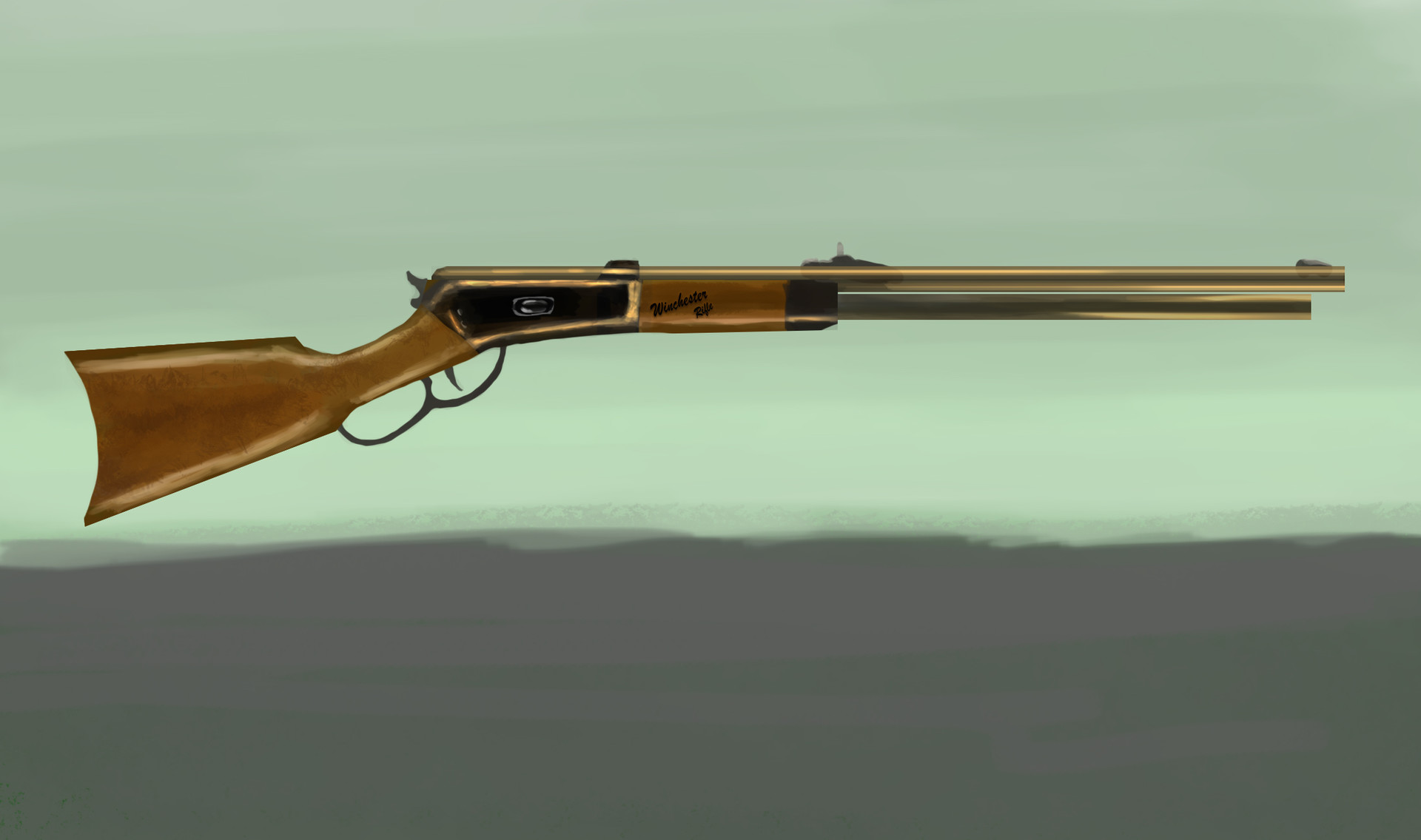 ArtStation - Winchester Rifle 1892 [practice]
