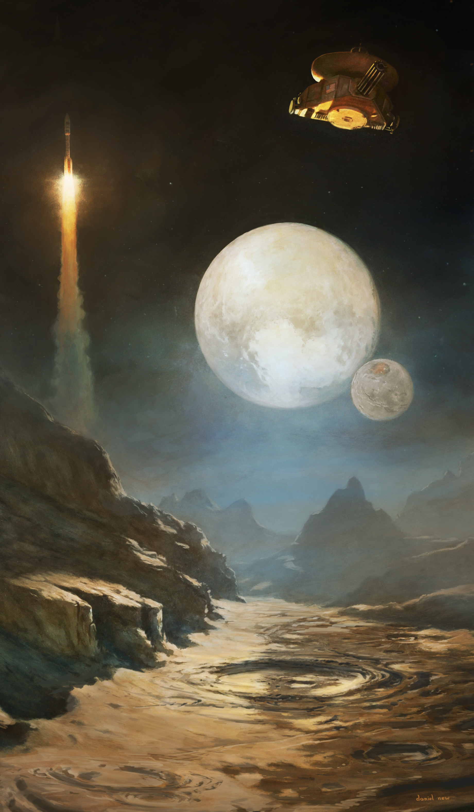 ArtStation - Pluto, New Horizons