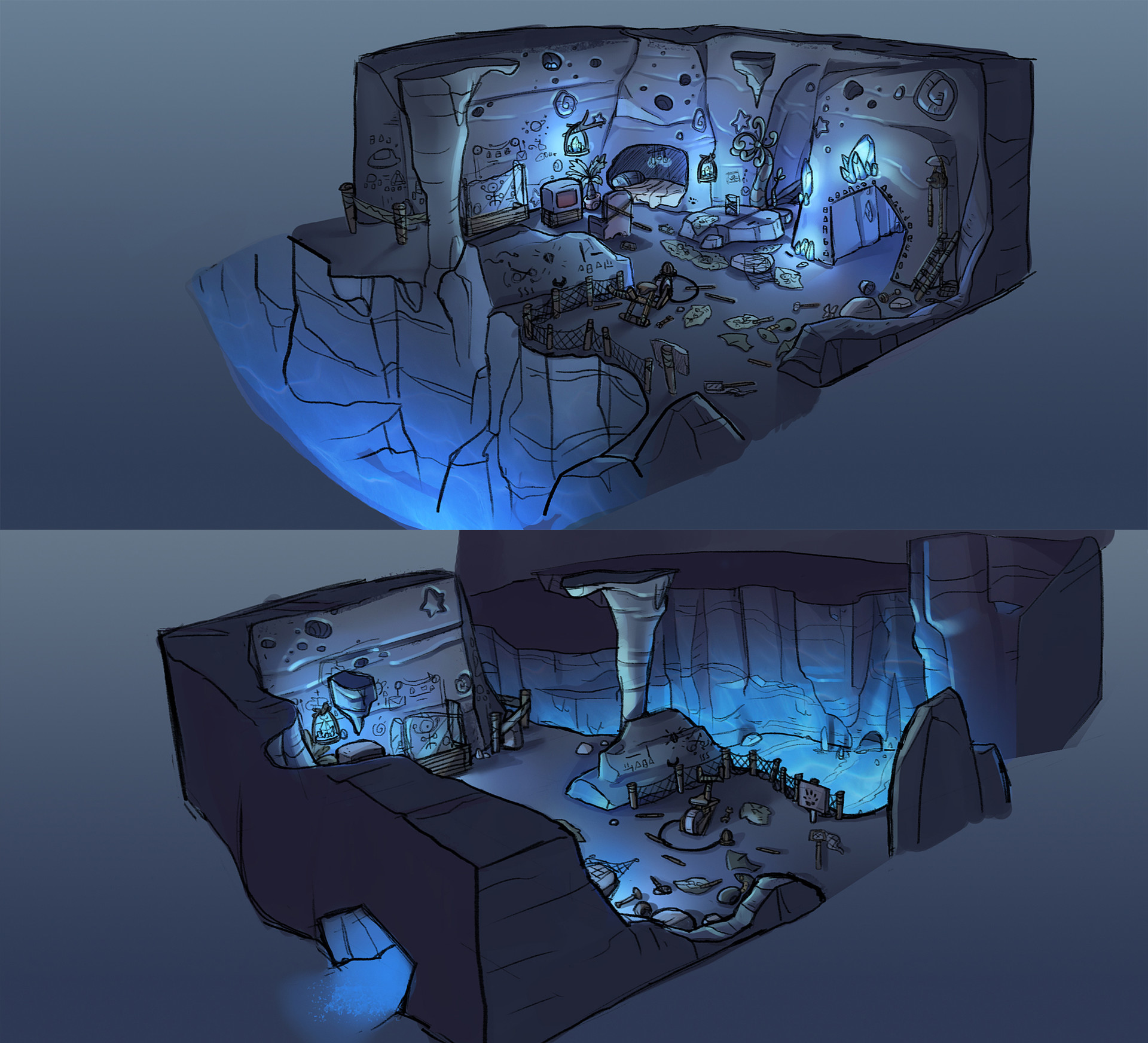 ArtStation - Cave Concept Art