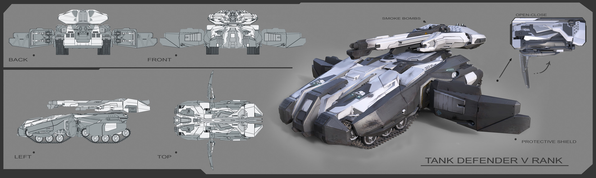 ArtStation - Tank defender concept