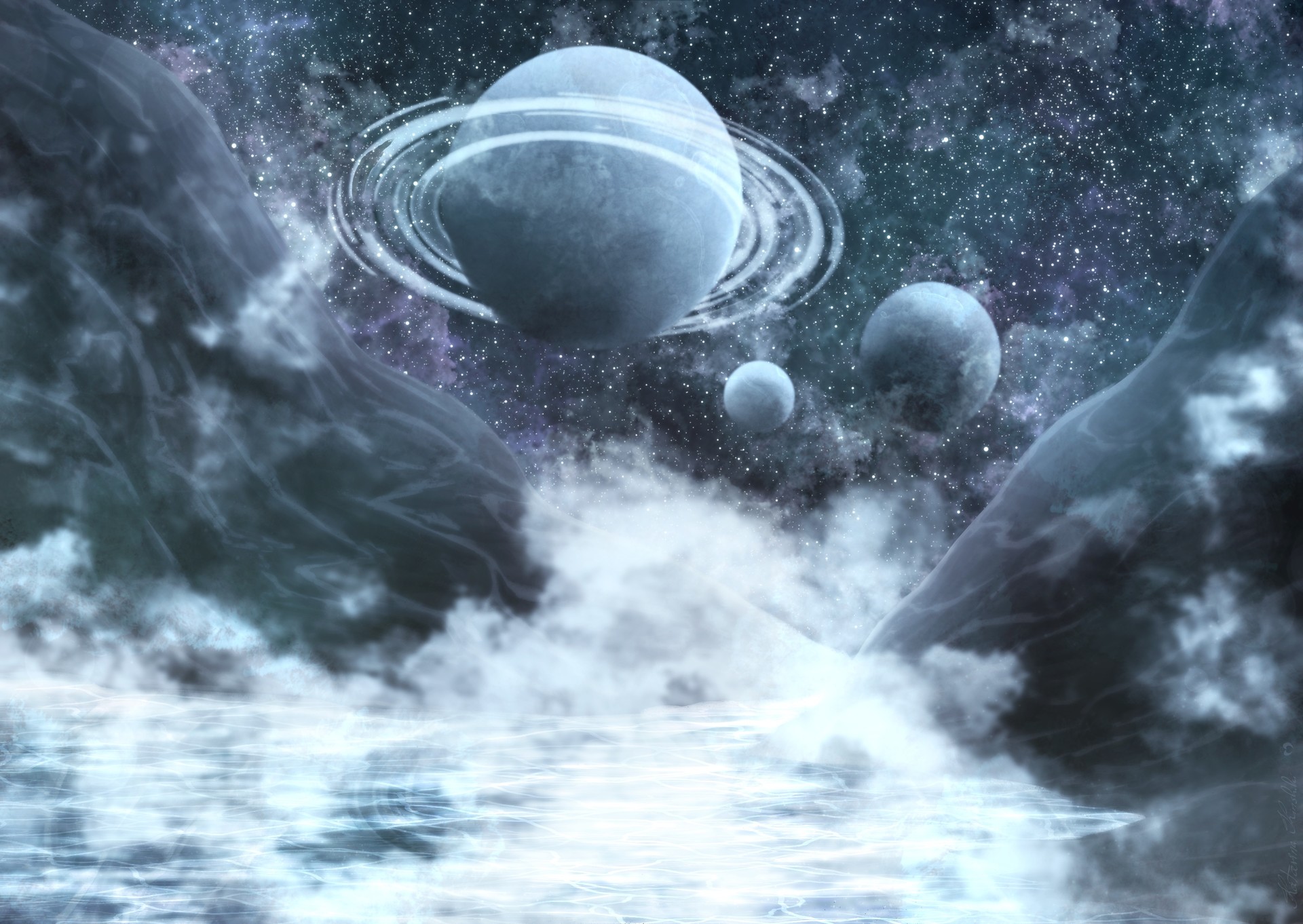 ArtStation - Blue Galaxy