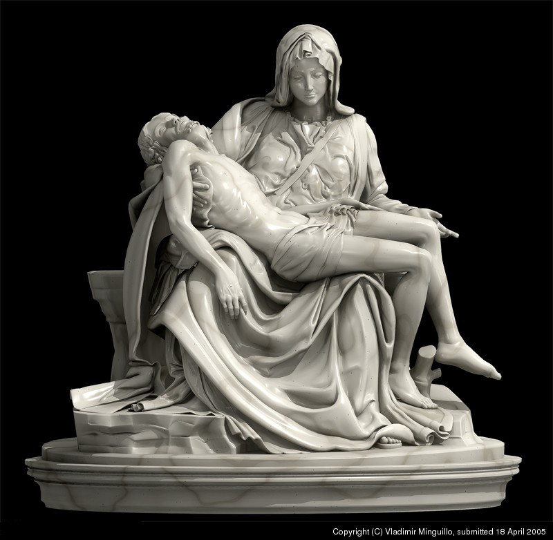 ArtStation - Pieta poly modelling